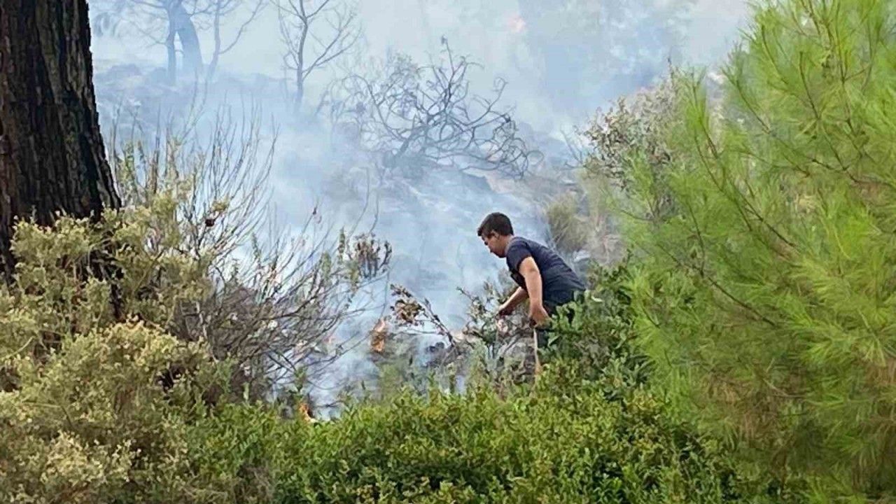 Kumluca’da çıkan orman yangınında 1 dekar alan yandı - Sonses TV ...